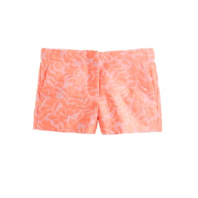 Girls' Frankie short in floral jacquard : patterns | J.Crew